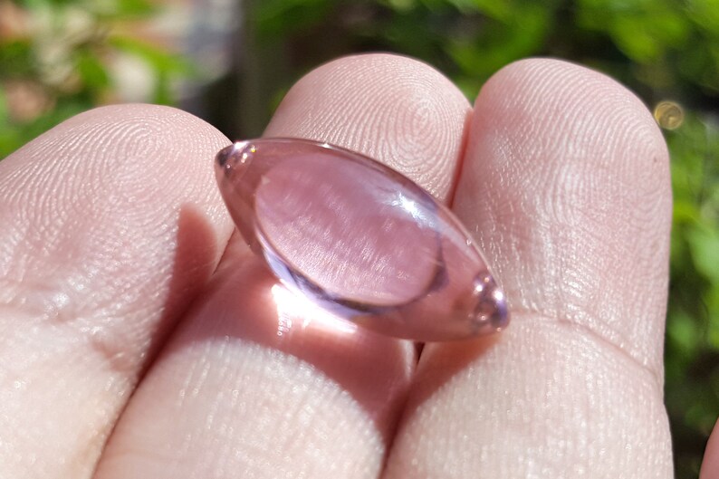 Power Mystic Pink Shape Rugby Naga Eye Gem Crystal Luck Thai - Etsy