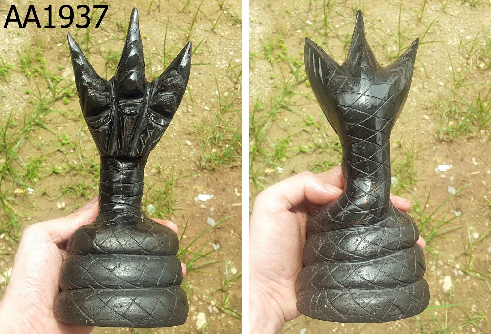 Real Naga Serpant Snake 3 Heads LP Somphon Sacred Thai Amulet - Etsy