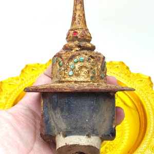 5" Vintage Thai Burmese Soldier Handmade MARIONETTE WOOD PUPPET Buddha ...