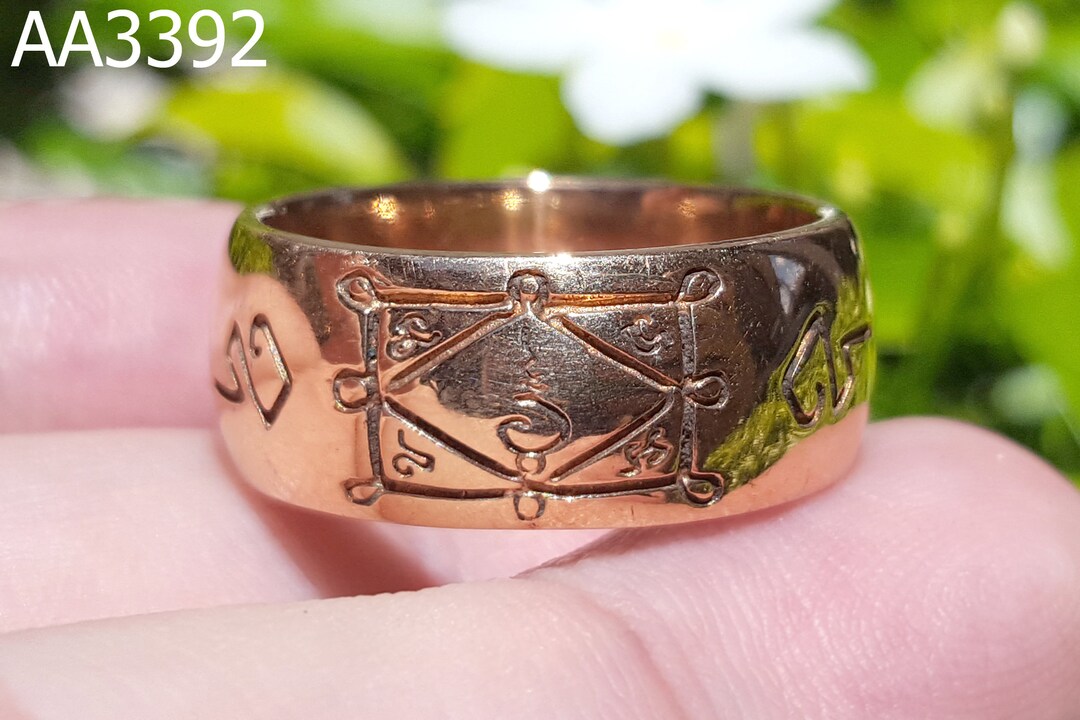 Copper Ring LP Kuay Wat Kositaram Temple Powerful Charm Protective ...