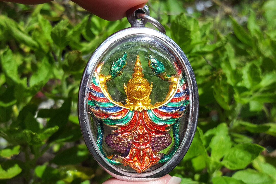 Cased Phaya Khrut LP Seng Wat Bang Na Thai Amulet #aa2952c - Etsy