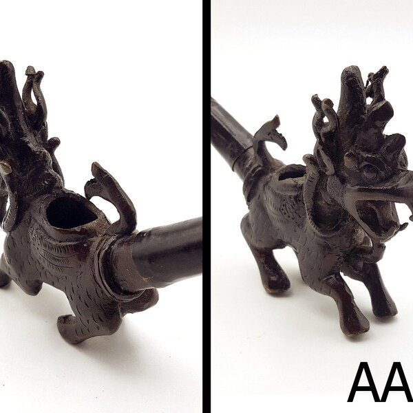 Antique Bronze Pipe - Etsy