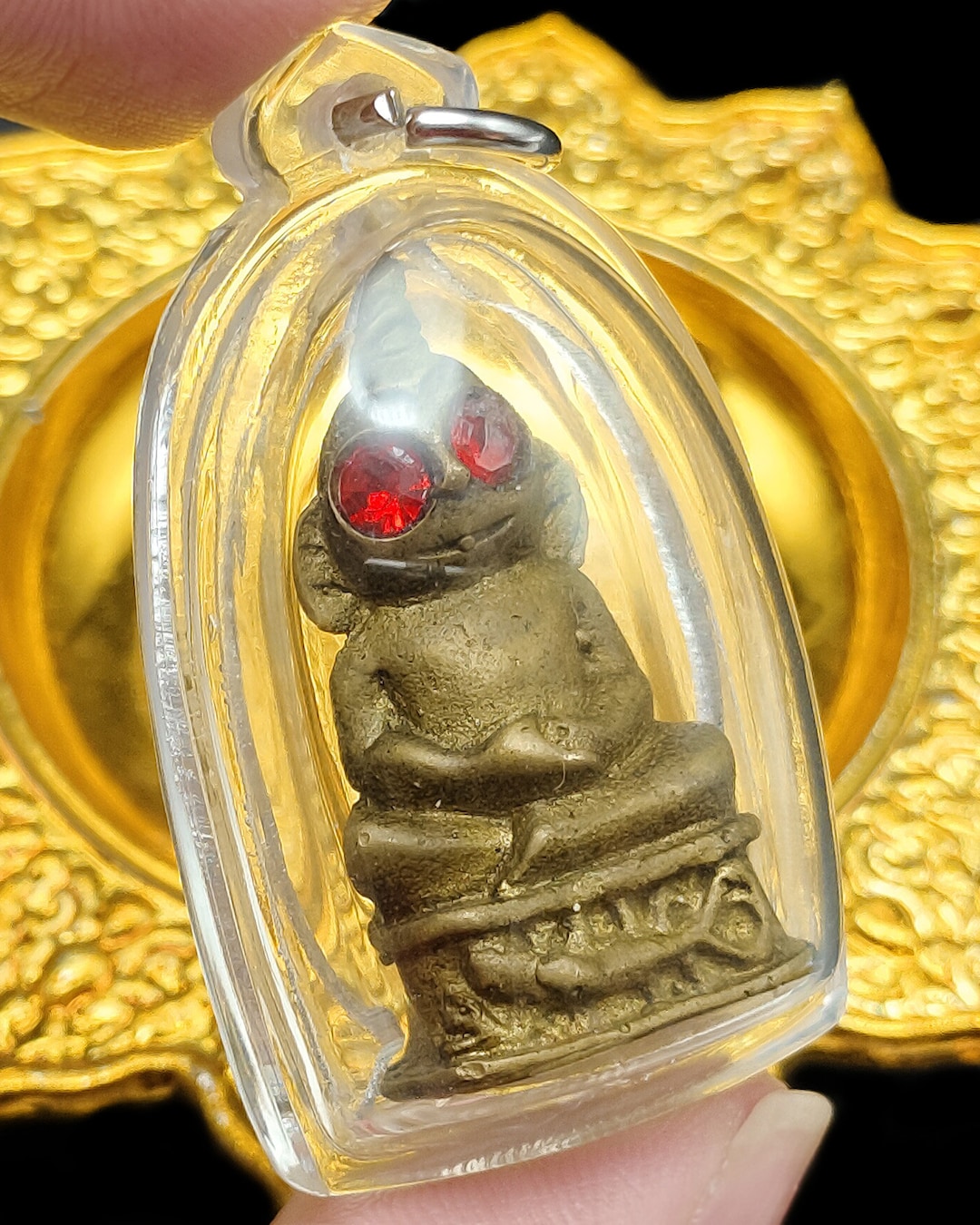 Waterproof Cased Phra Ngang Red Eyes LP Goy Wat Khao Din Tai BE51 Love ...