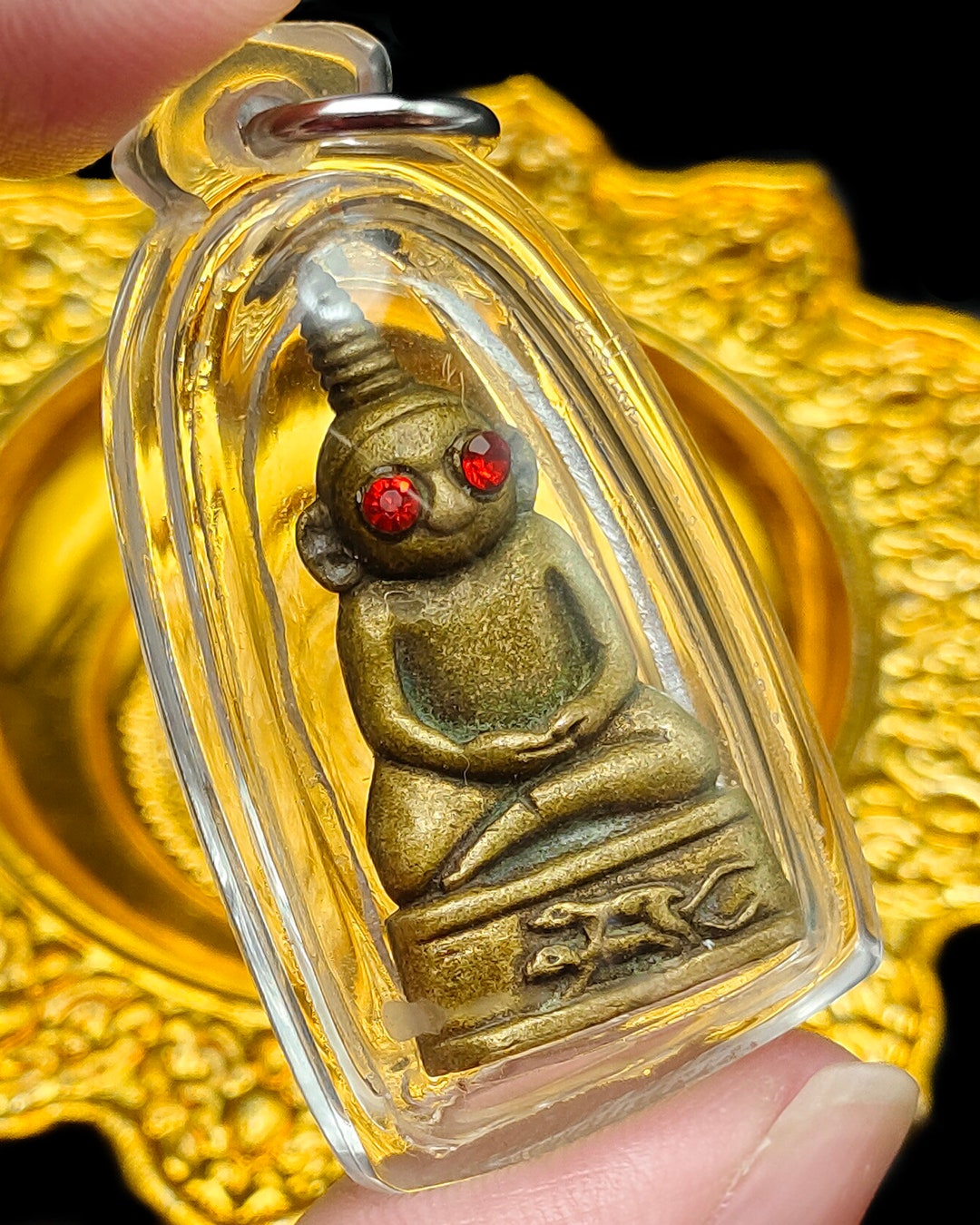 Waterproof Phra Ngang Red Eyes LP Rit Wat Chonprathan BE42 Magic Charm ...