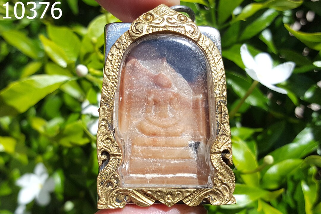 300 Yod Sam Roi Yod Holy Phra Tad Relic Orange Halo Talisman Thai ...