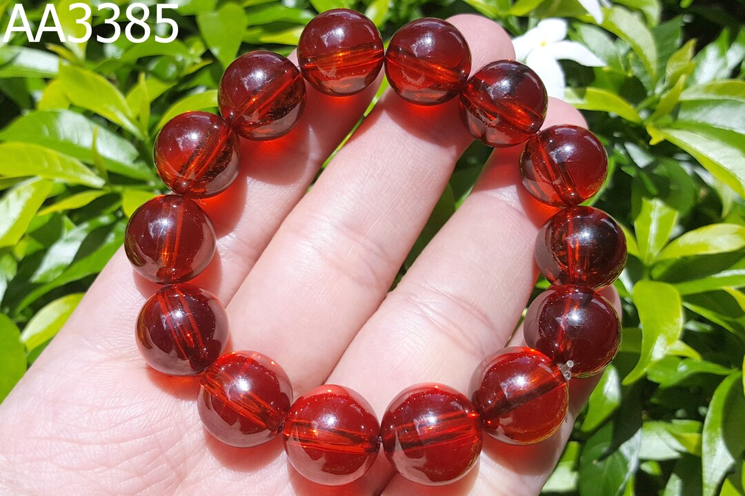13mm Big Mystic Red Energy Naga Eye Crystal Gems Stone Bead Bracelet ...