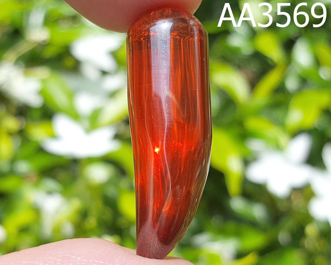 Mystic Red Energy Naga FANG Eye Crystal Gemstone Charm Wealth Lucky ...