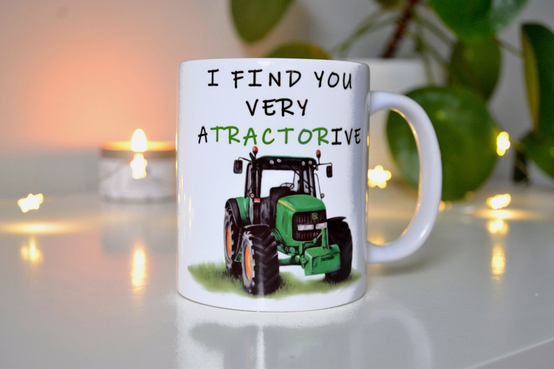 Personalised Funny Tractor Mug Anniversary Present, Boyfriend Tractor ...