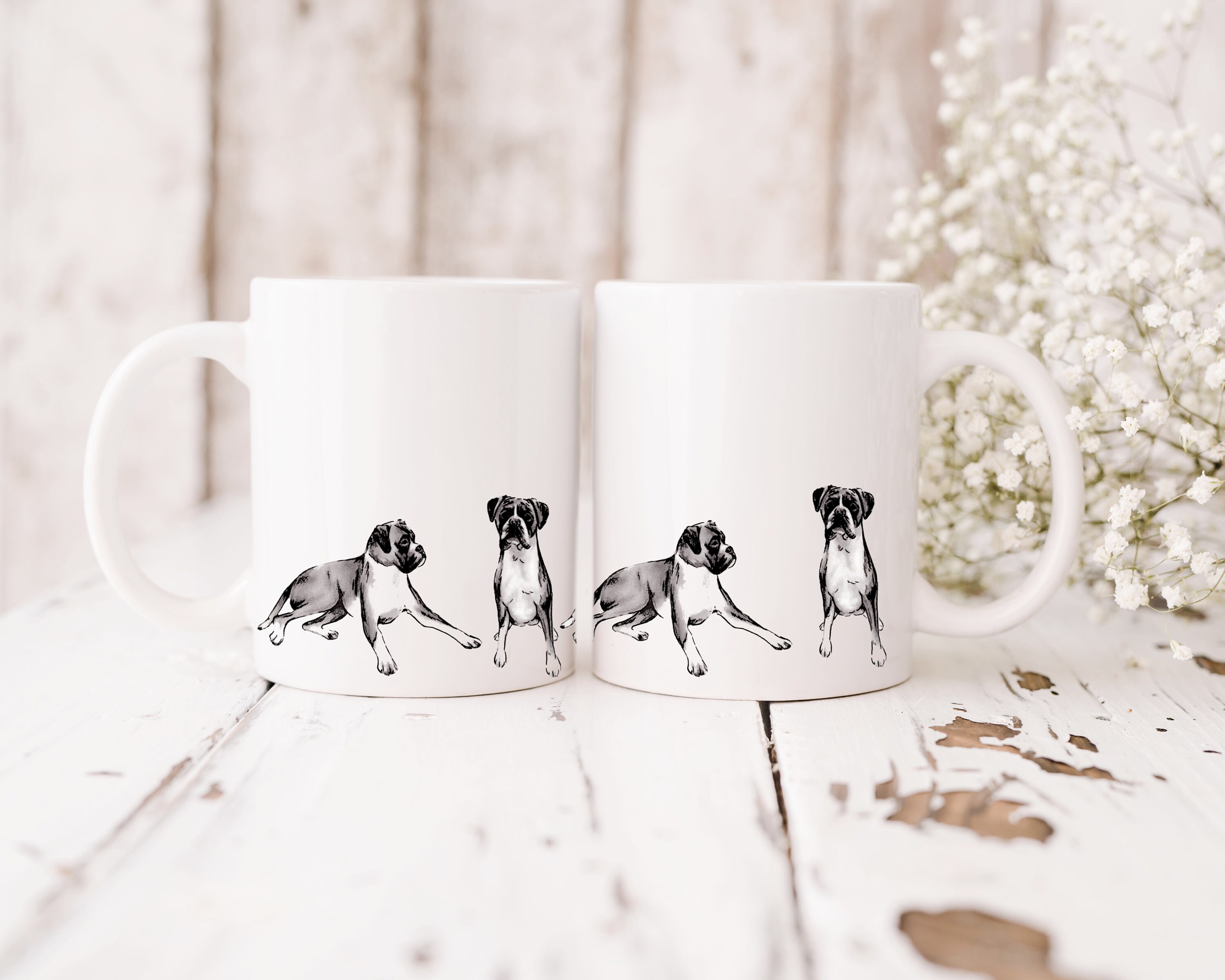 Personalised Boxer Mug Boxer Art Boxer Dog Lover Gifts - Etsy