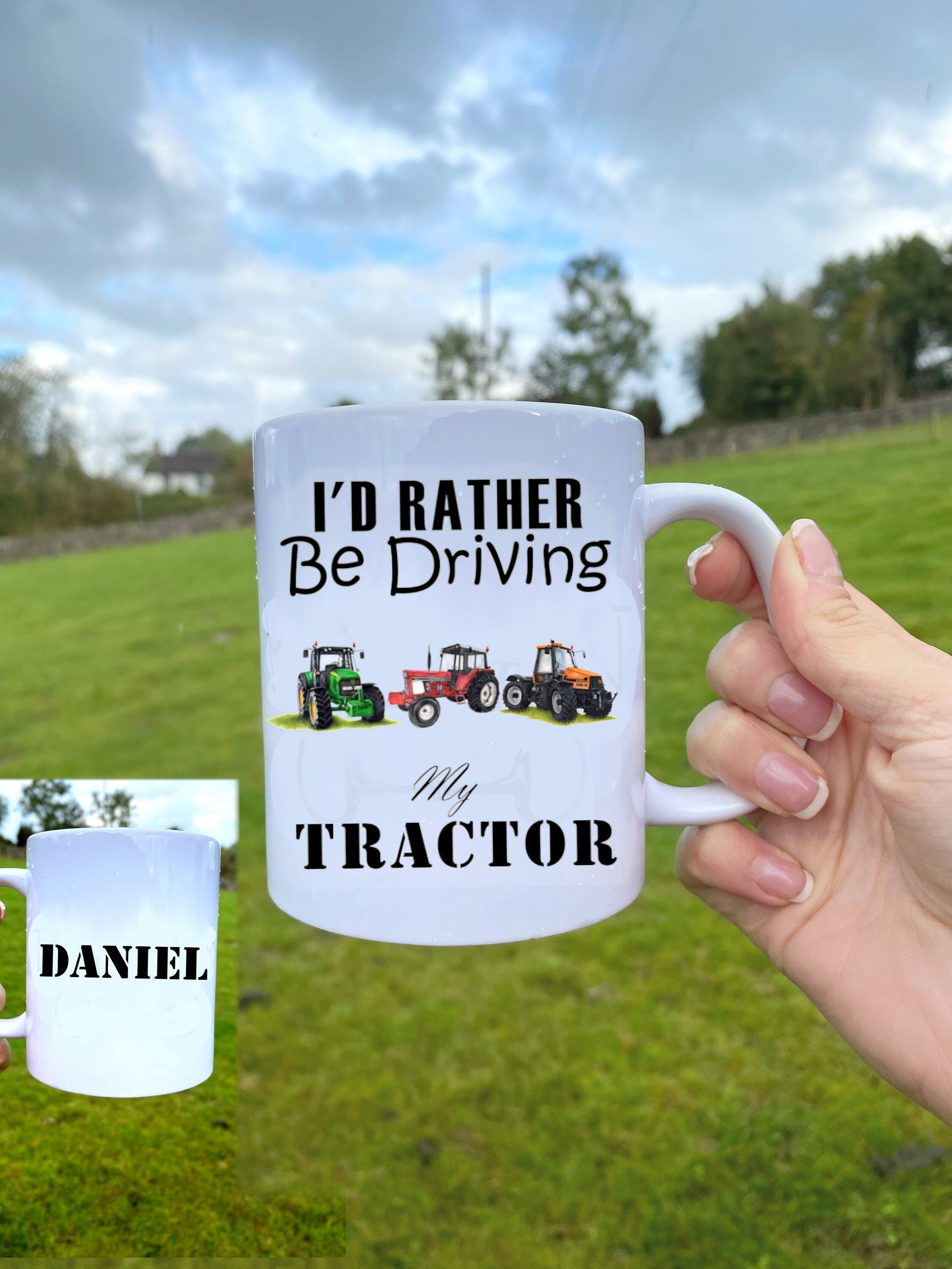 Taza / taza de tractor divertida personalizada, ideas de regalo de ...
