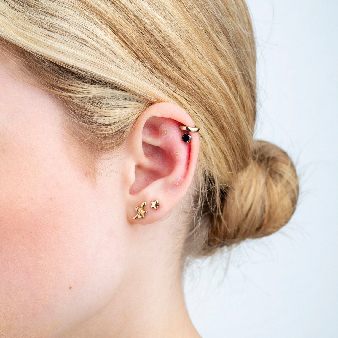 Gold Plated Ear Seeds and Chart for Your Fertility Journey. Acupressure ...