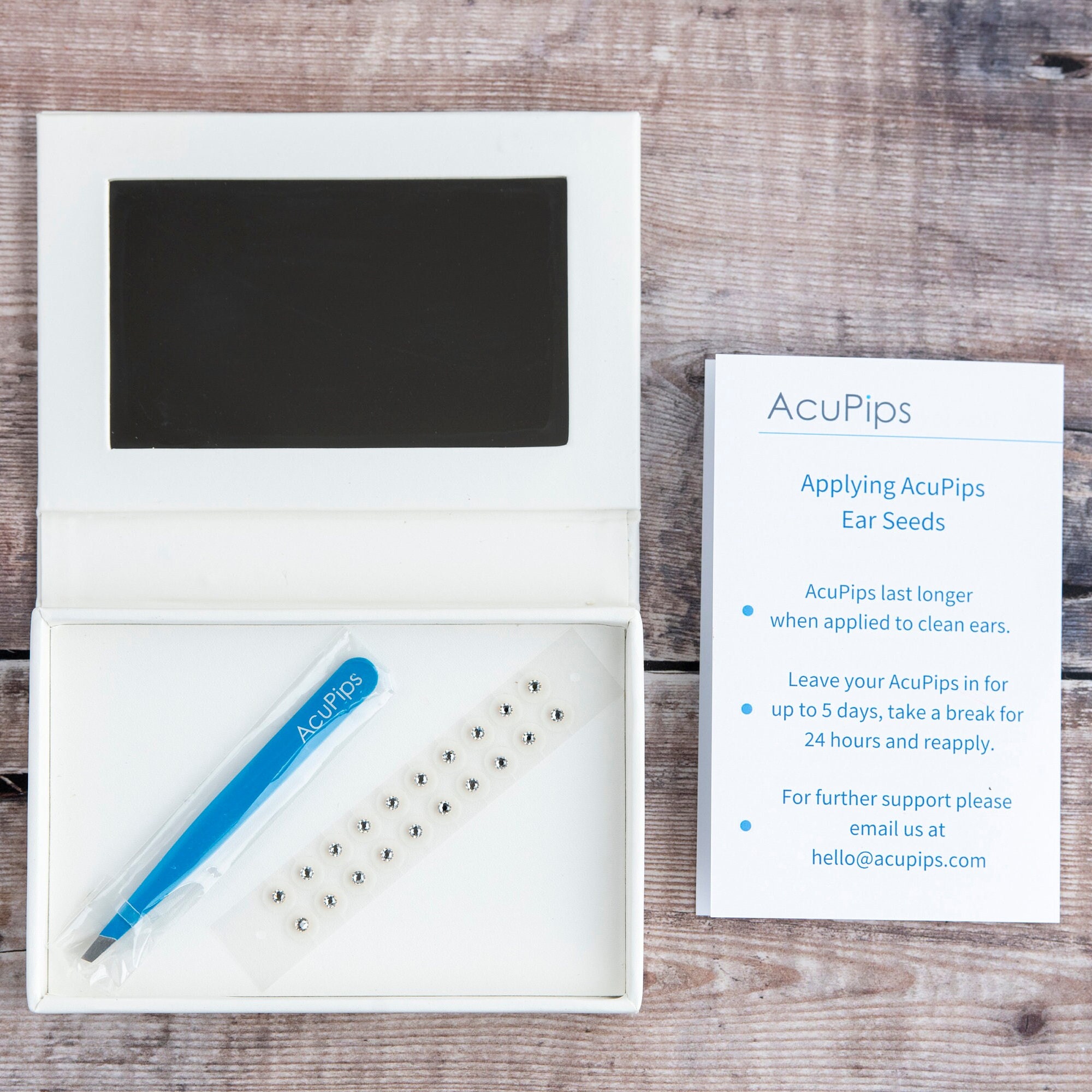 Crystal Ear Seed Kit for Stress & Anxiety. Acupuncturist Designed ...