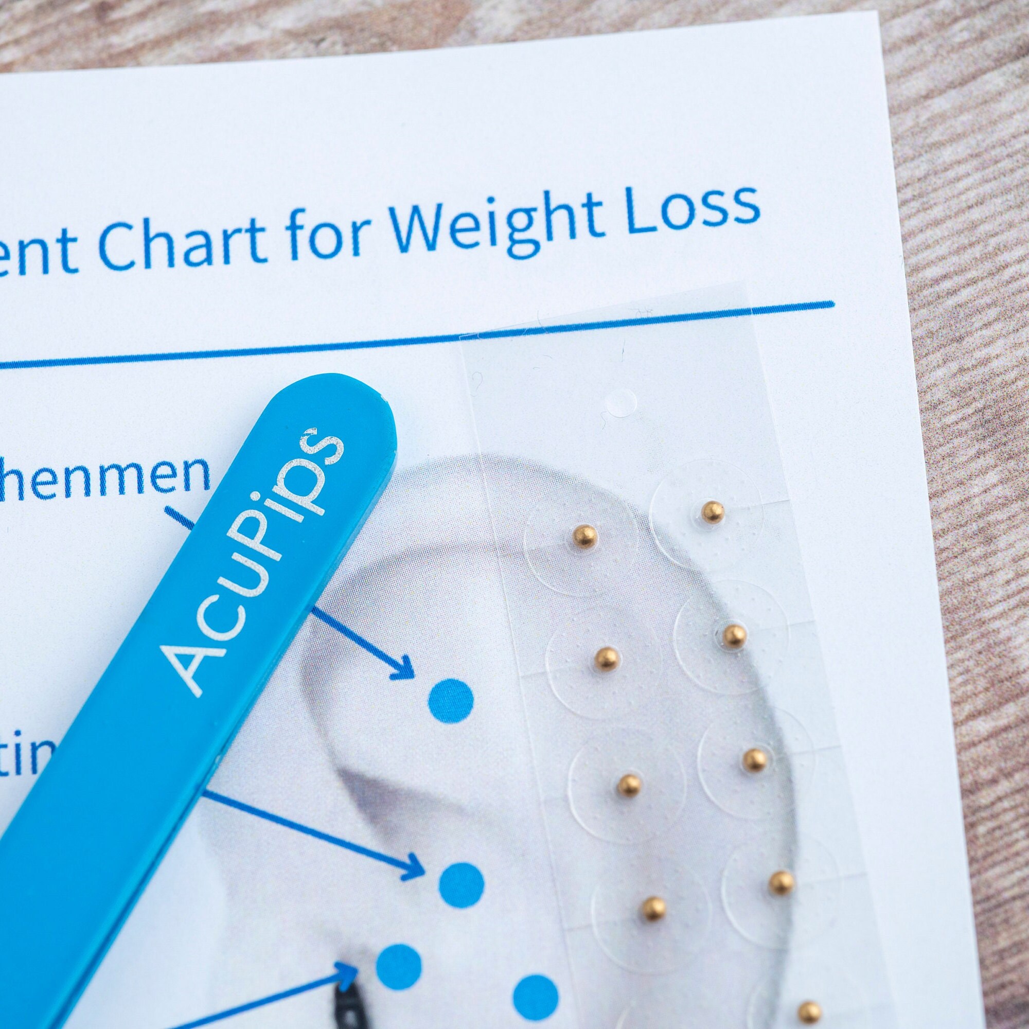 Tiny Gold Ear Seeds With Placement Chart For Weight Loss Etsy UK