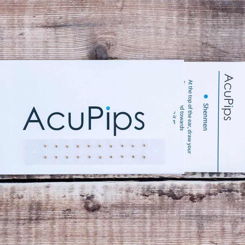 Gold Plated Ear Seeds and Chart for Your Fertility Journey. Acupressure ...