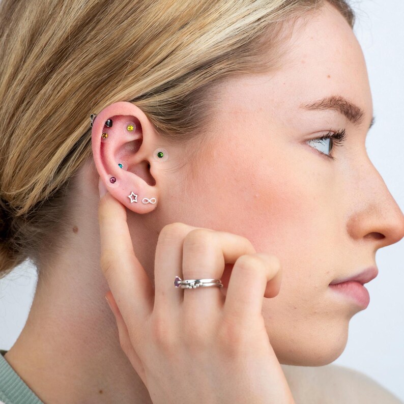 Everyday Wellbeing Ear Seed Kit - Swarovski Crystal/rainbow Ear Seeds ...