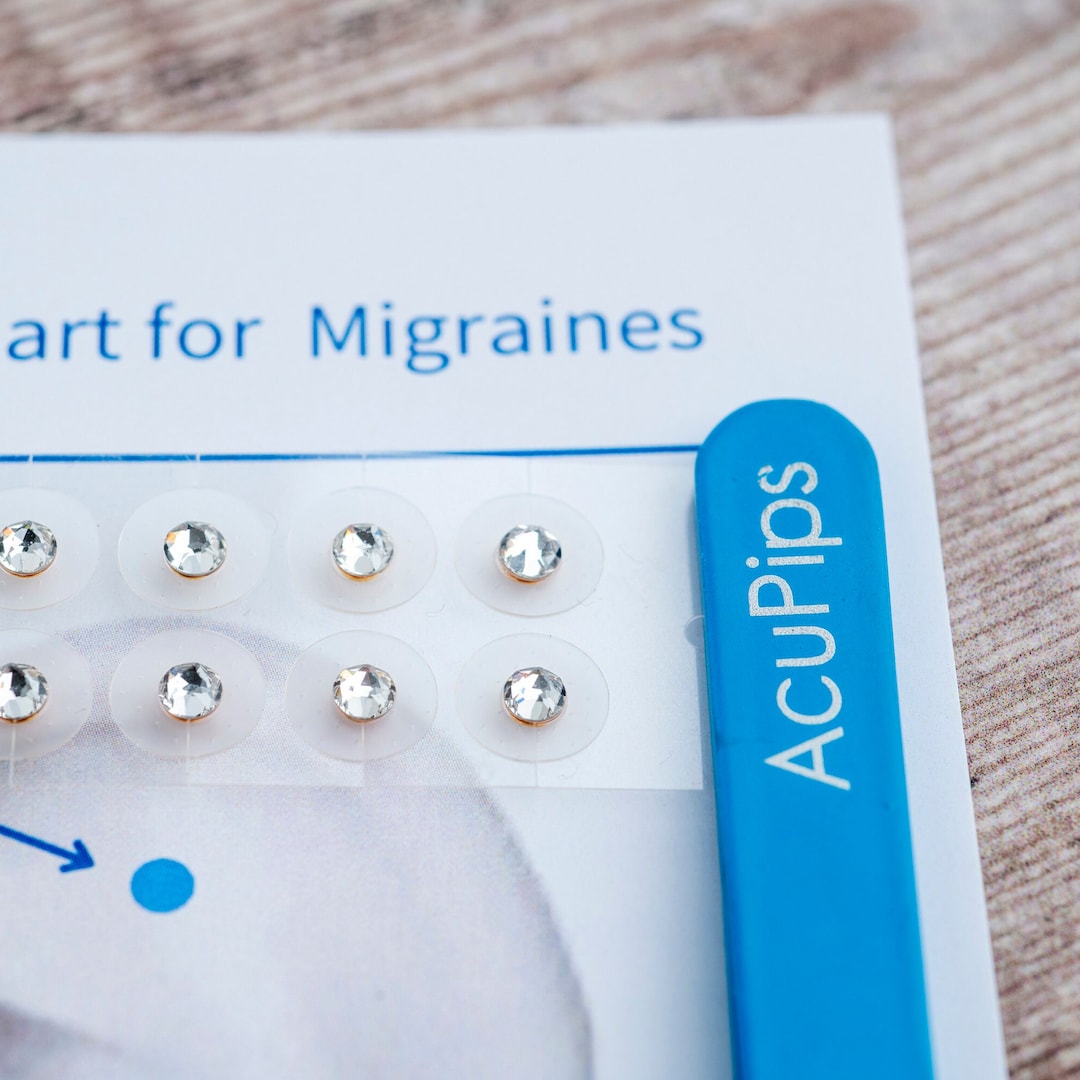 Crystal Ear Seed Kit With Chart for Migraines and Head Pain ...