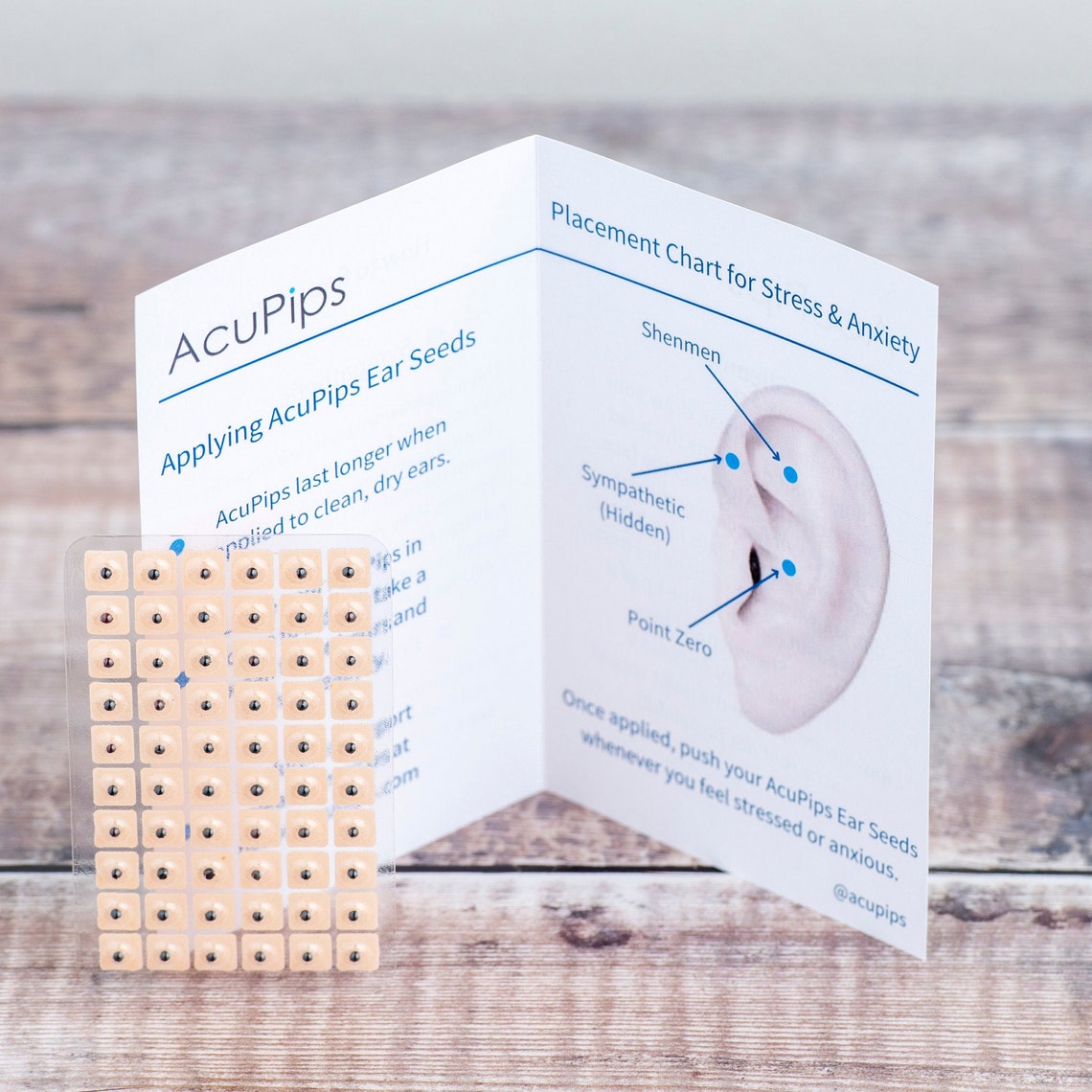 60 Ear Seeds And Ear Chart For Stress Anxiety Acupuncturist Etsy