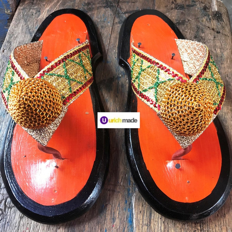 Women Authentic Ahenema Traditional Ghanaian Leather Handmade - Etsy
