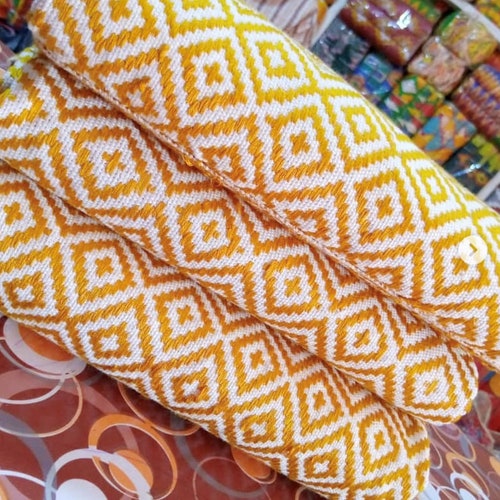 Royal Gold & White Authentic Kente Fabric and Kente Cloth From - Etsy