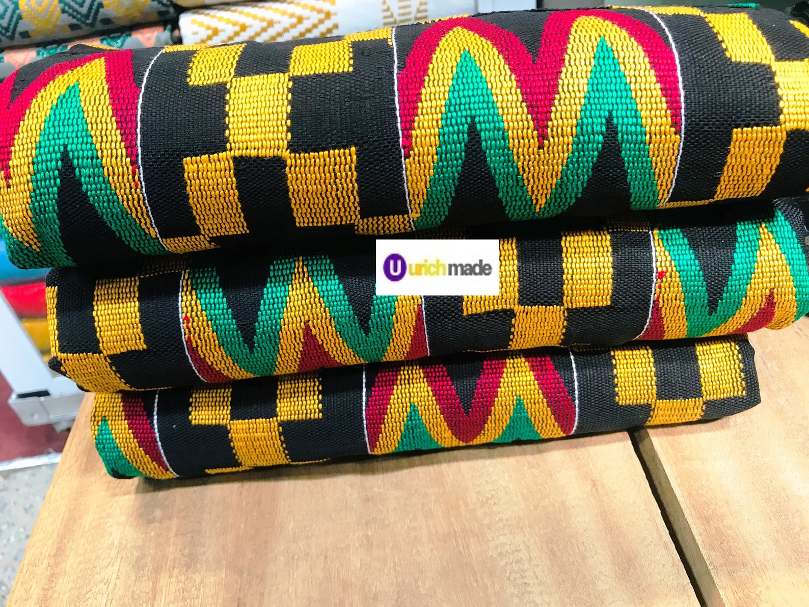 Ghana Handwoven Kente Fabric/kente Cloth Called Fatia Fata - Etsy