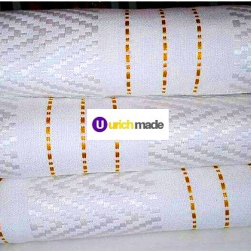 Emerald Green Gold Authentic Kente 6 Yards Genuine Ghana - Etsy