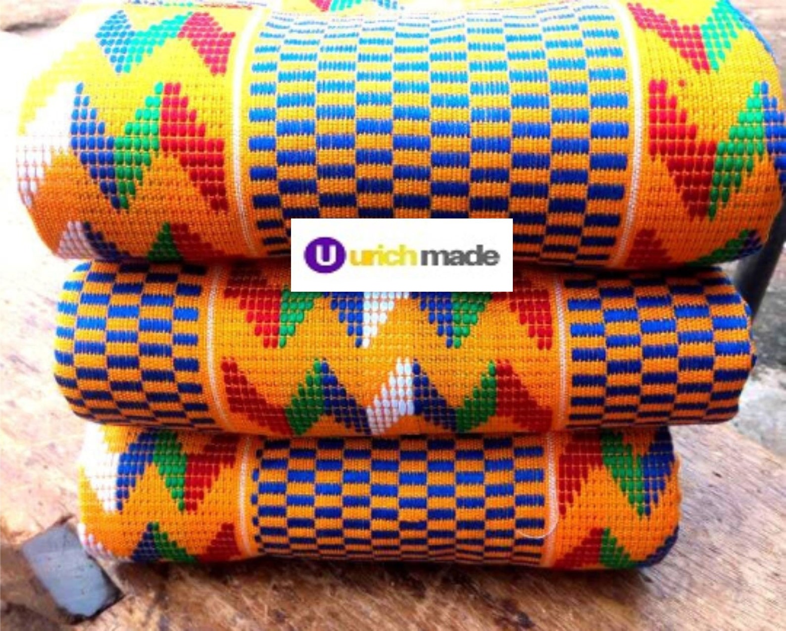 Authentic Kente 4 6 & 12 Yards Genuine Ghana Handwoven Kente | Etsy