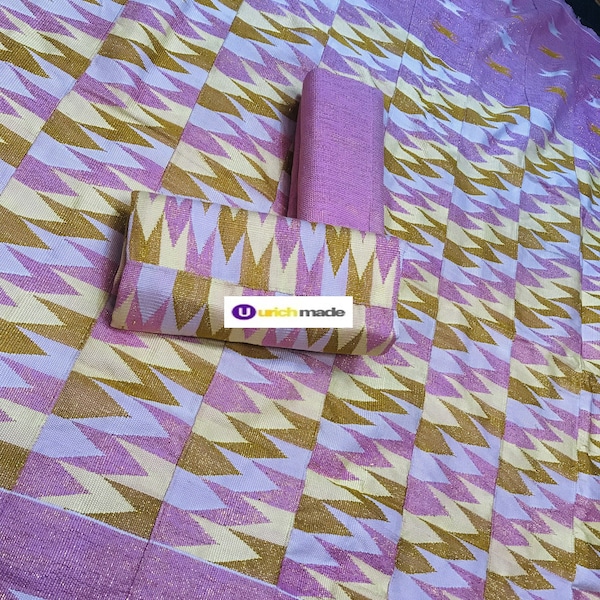 Pink Kente Fabric - Etsy