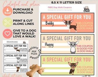 Dog Walk Coupons | Dogs | Dog Printable Coupon | Dog Walk | Free Walk ...