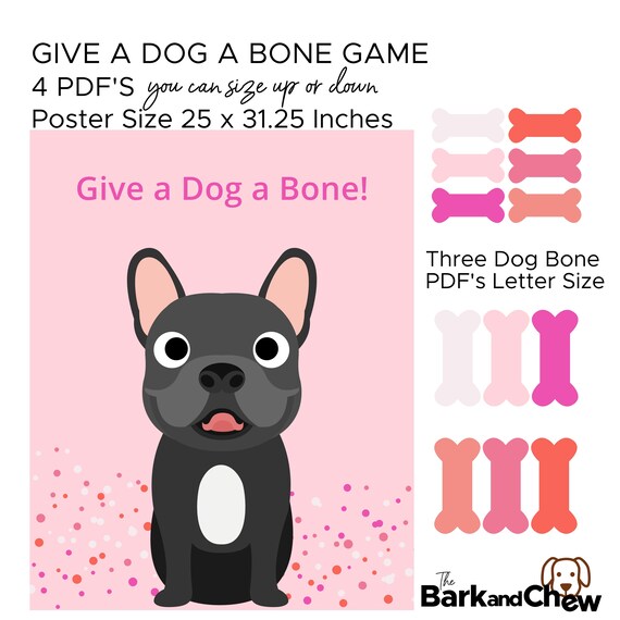 Give A Dog A Bone Game Dog Party Game Dog Birthday Party - Etsy Australia