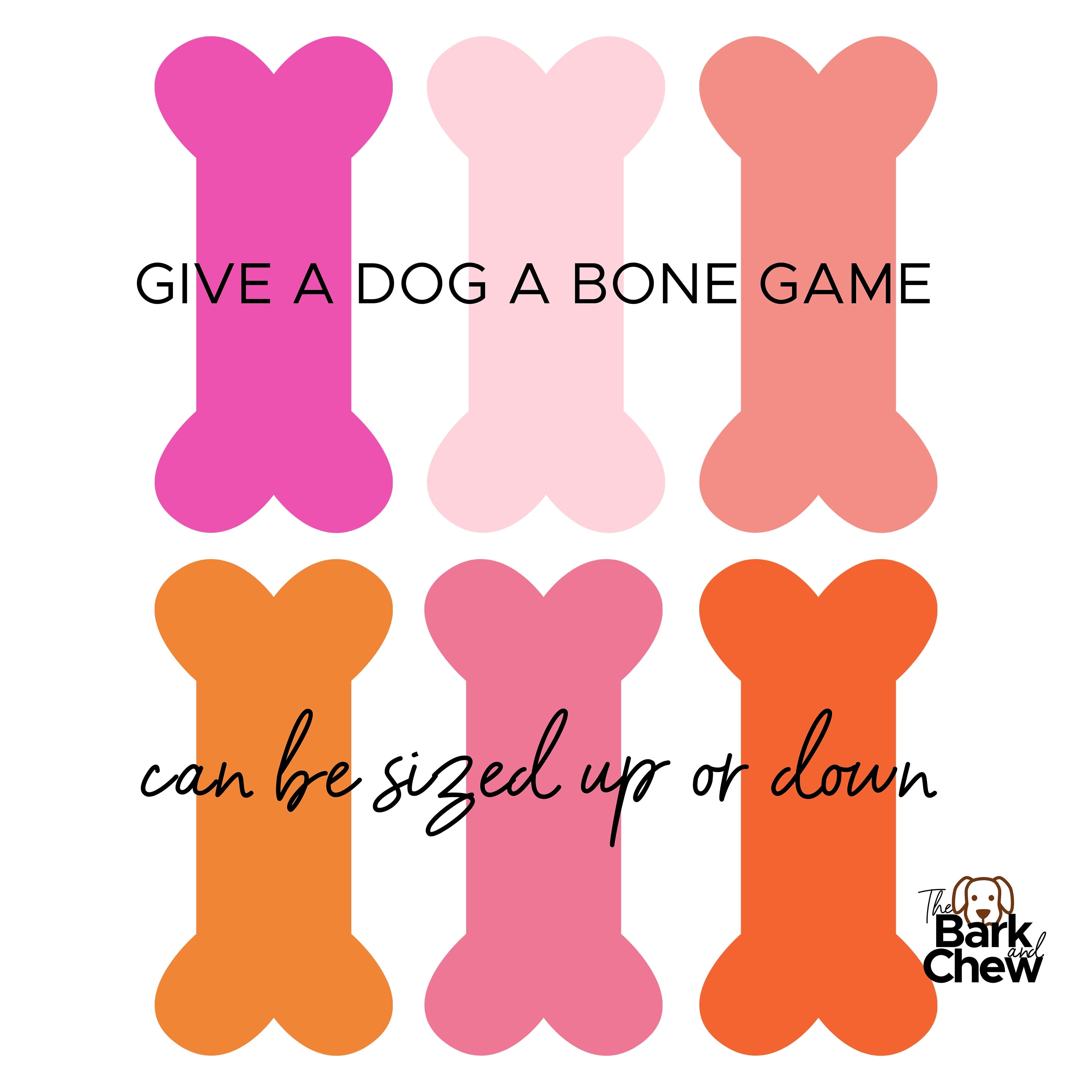 Give A Dog A Bone Game | Pin the Tail | Dog Birthday Party | Dog Party ...