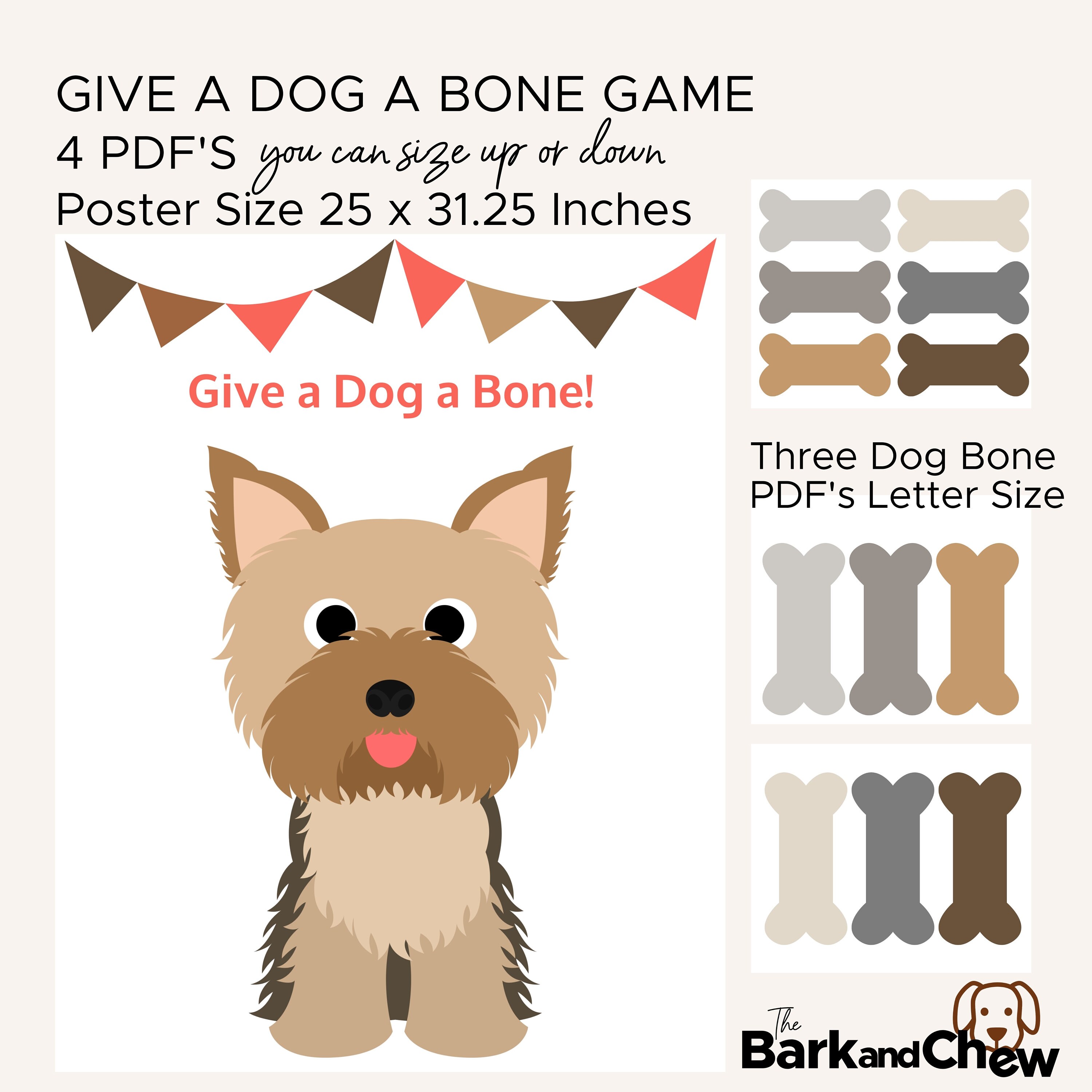 Give A Dog A Bone Game | Dog Party Game | Dog Birthday Party | Dogs ...