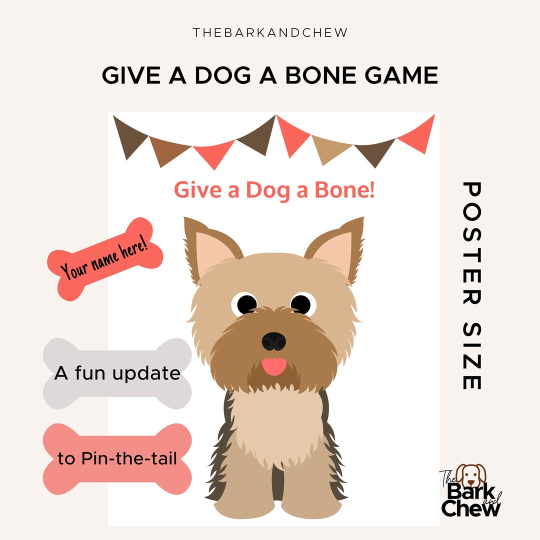 Give A Dog A Bone Game | Dog Party Game | Dog Birthday Party | Dogs ...