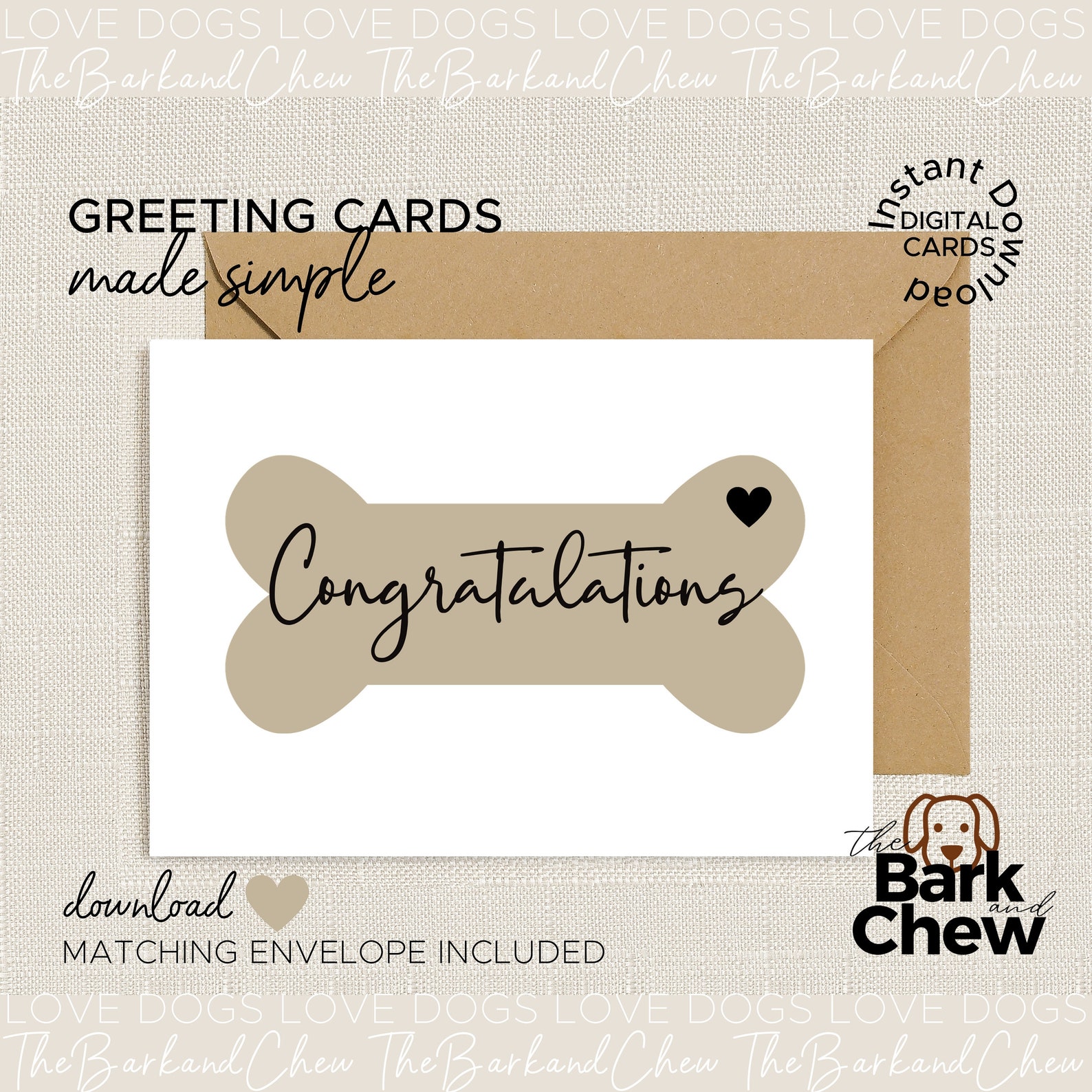 Congratulations | Dog Card | New Dog | New Puppy | Happy Gotcha Day ...