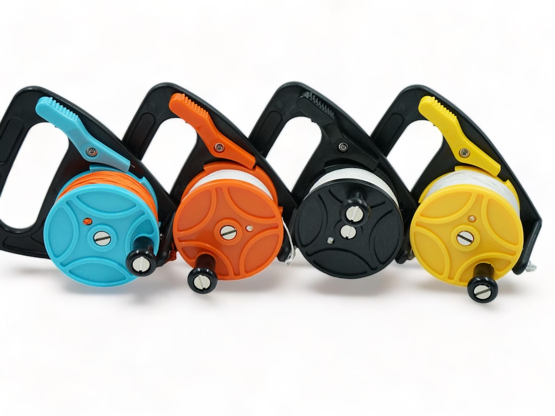 Scuba Dive Reel - Nylon Dacron Line / Thumb Brake | 46M / 150ft | Cave ...