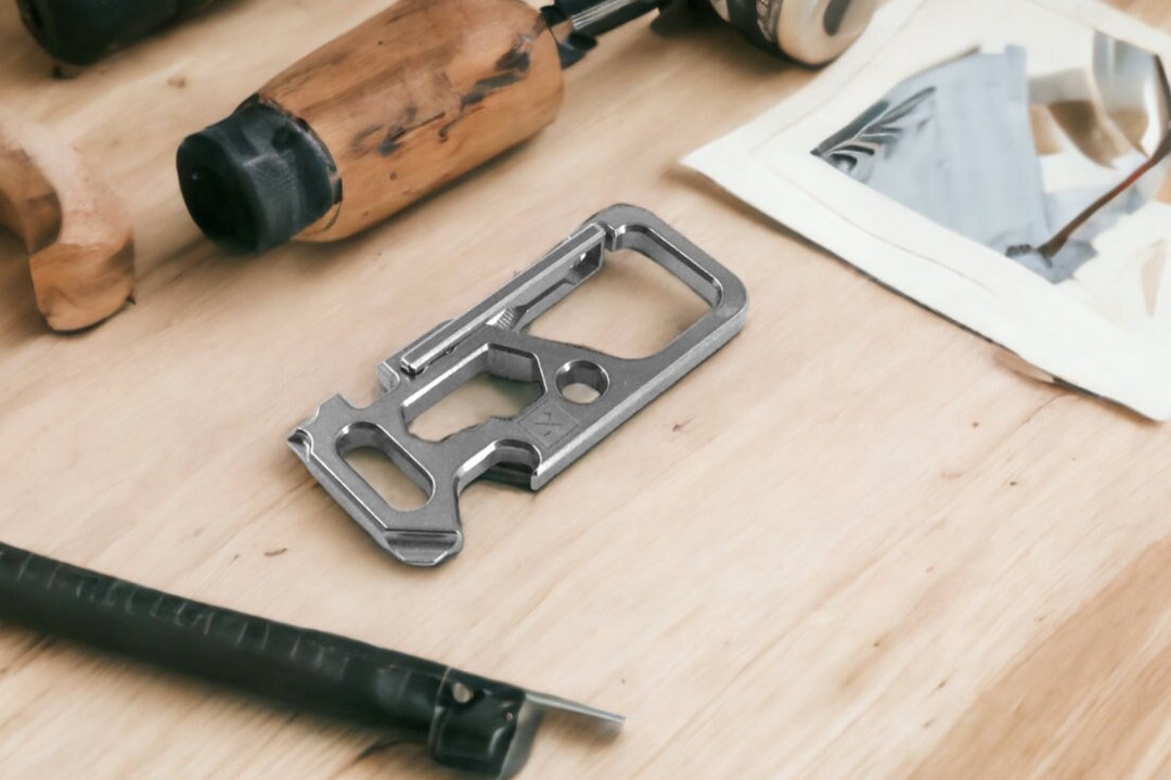 Titanium Multi-tool Carabiner Keychain | Heavy-duty - Lightweight ...
