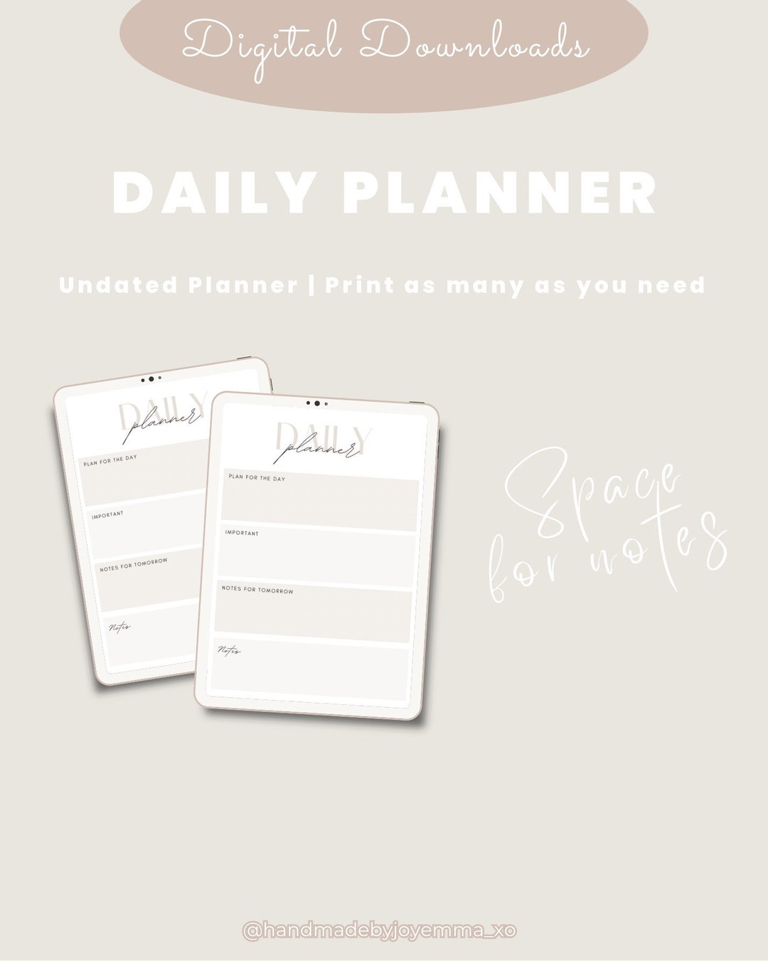 Digital Download Teacher / Daily Planner / Printable Daily Planner - Etsy