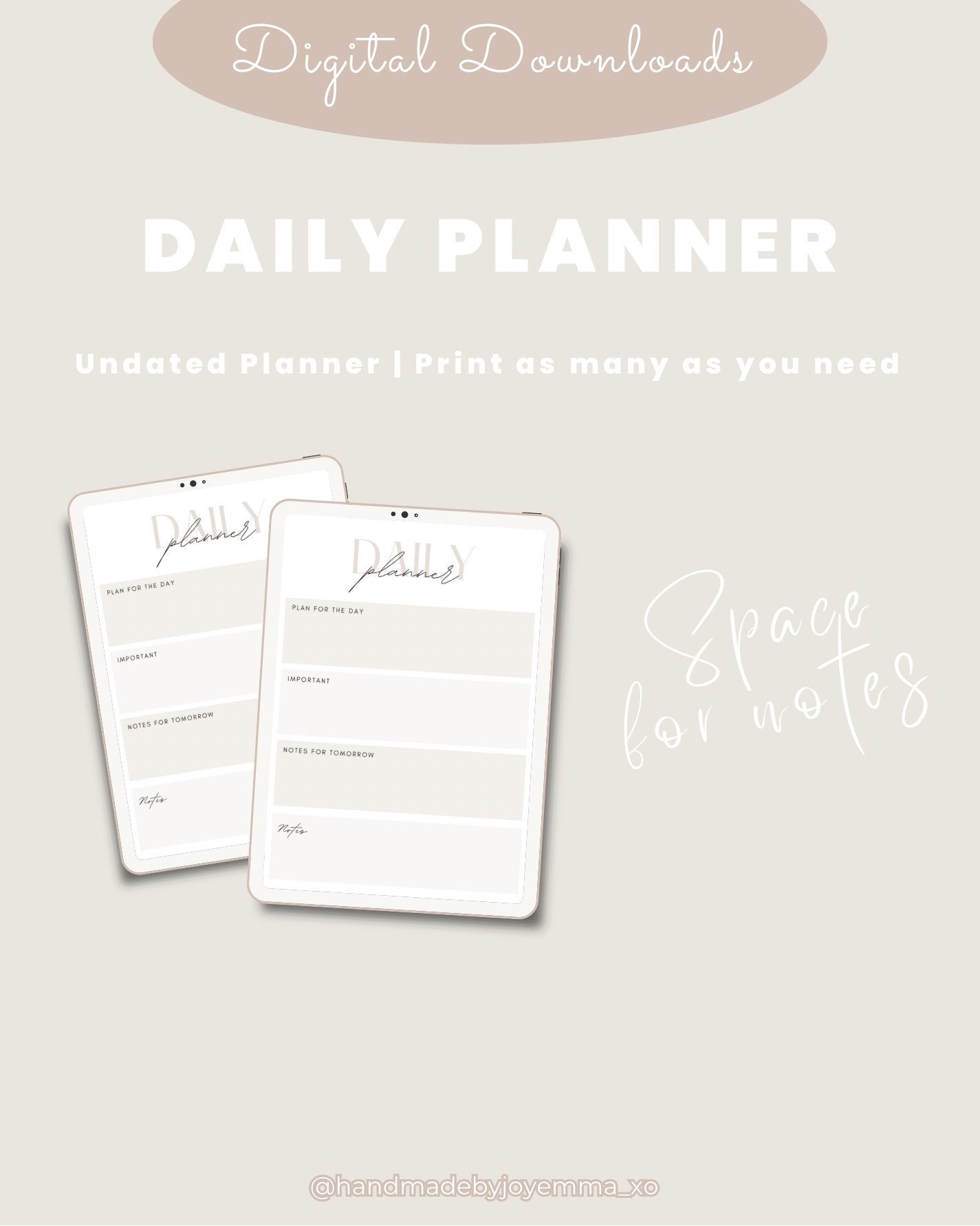 Digital Download Teacher / Daily Planner / Printable Daily Planner - Etsy