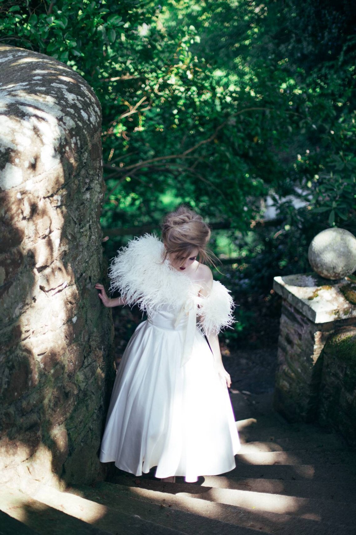 Ostrich Feather Shrug, Ostrich Feather, Bridal Stole, Vintage Fur Wrap ...