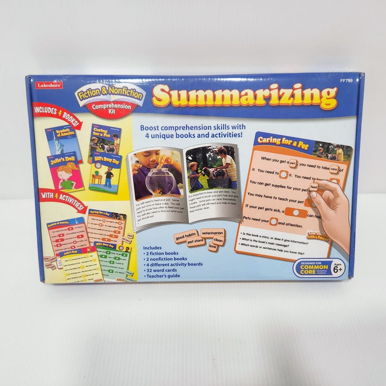 Lakeshore Fiction & Nonfiction Comprehension Kit Summarizing Reading ...