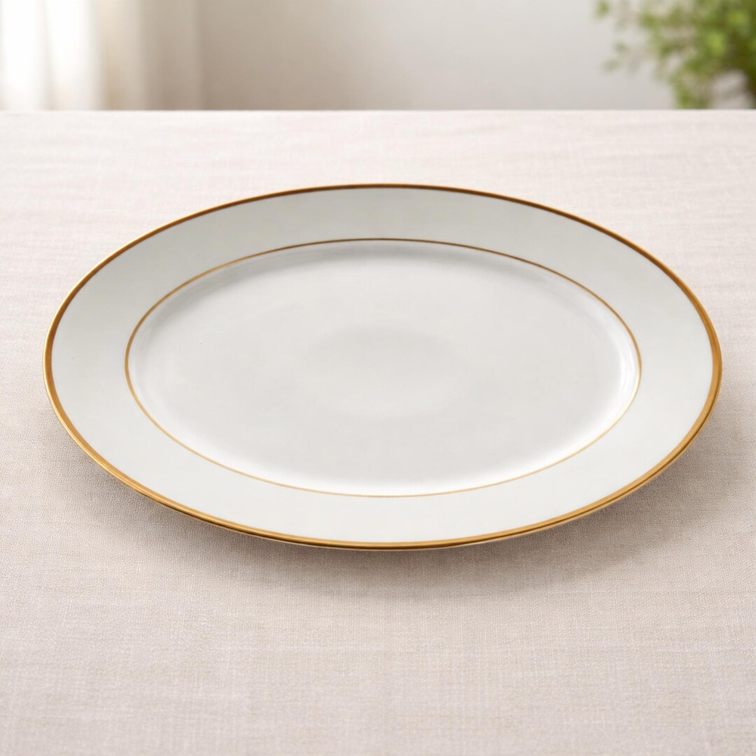 Vintage Hutschenreuther Selb Bavaria Oval Serving Platter – White ...