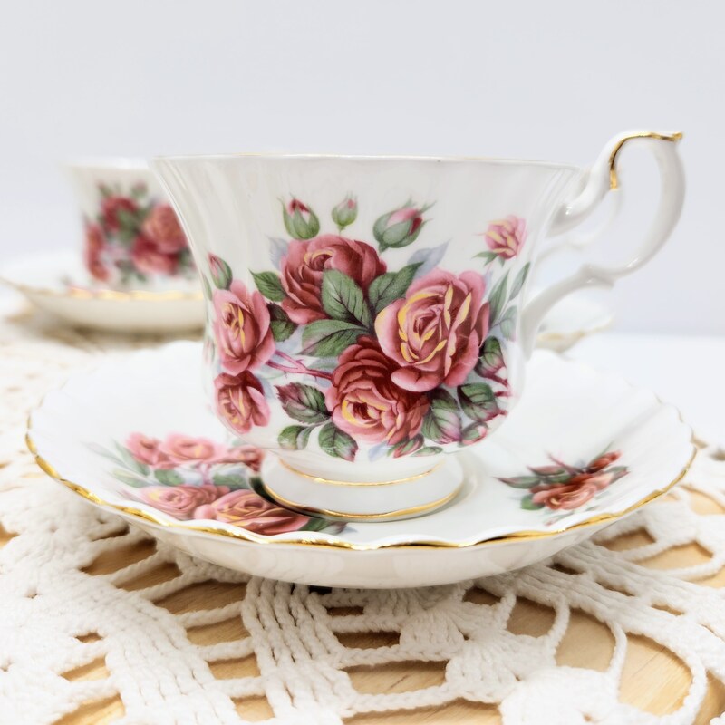 Pink Rose Tea Cup - Etsy