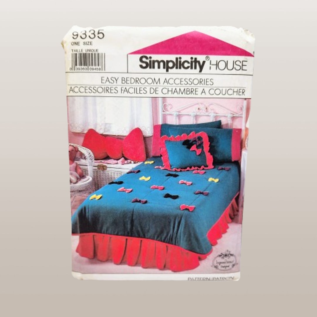 Simplicity House 9335 Sewing Pattern Easy Bedroom Accessories Retro ...