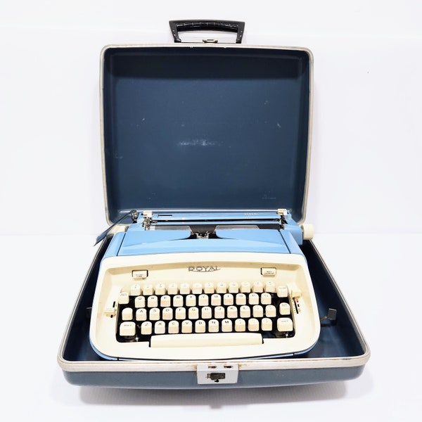Blue Typewriter - Etsy