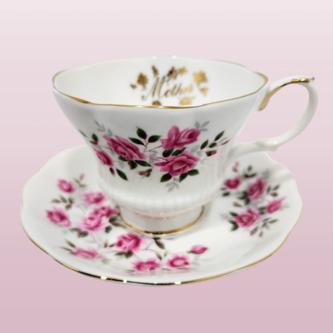 Royal Albert Mother Teacup and Saucer, Happy Birthday Mother, Royal ...
