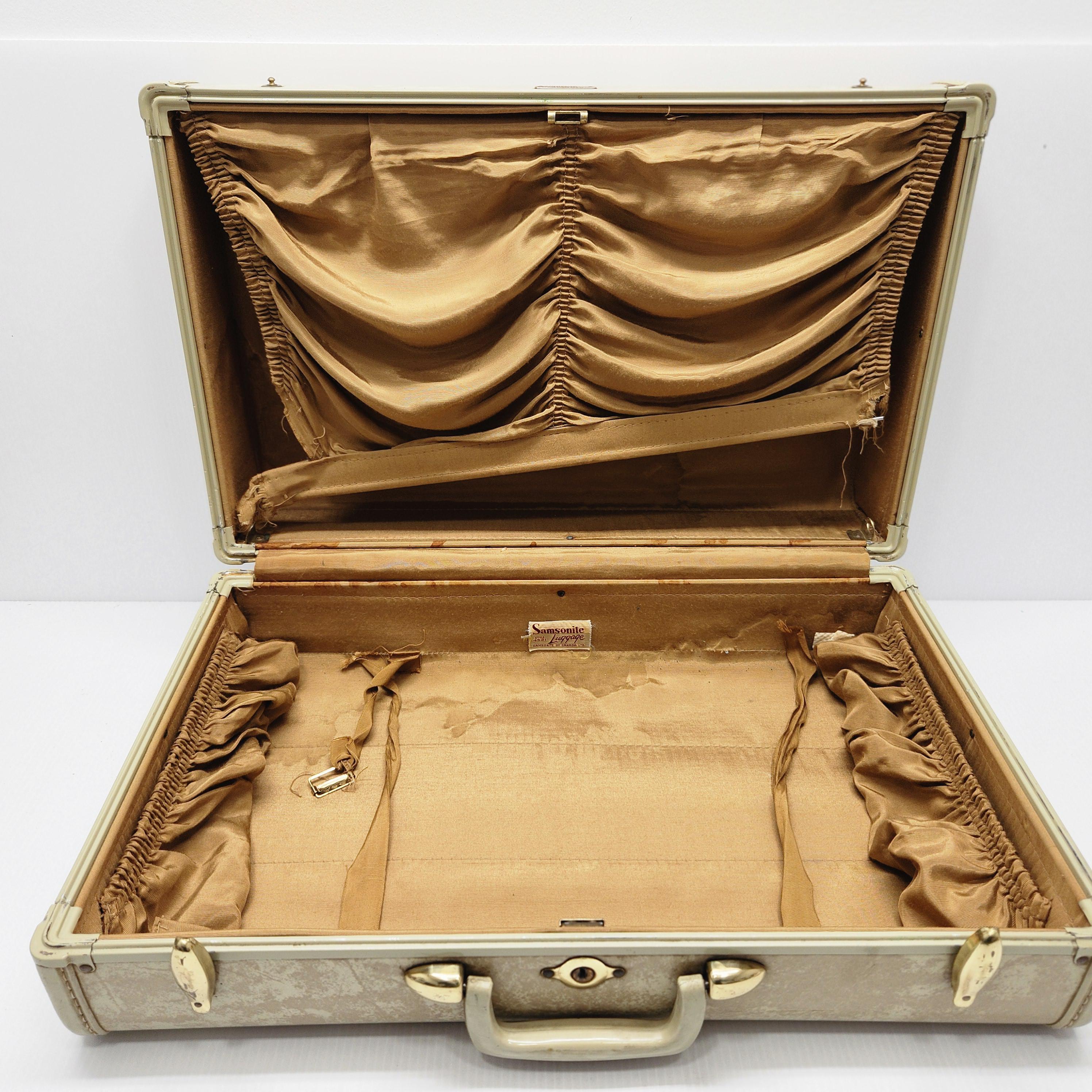 Vintage Suitcase Set Train Case Samsonite Denver Col Storage Baby Room ...