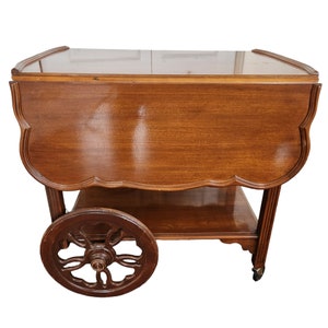 Tea Cart Trolley With Wheels Vintage Teacart for Wedding - Etsy