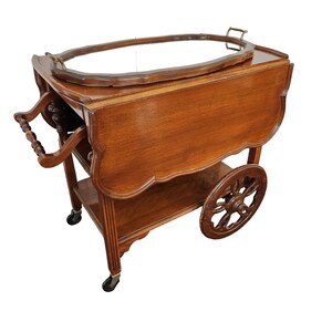 Tea Cart Trolley With Wheels Vintage Teacart for Wedding - Etsy