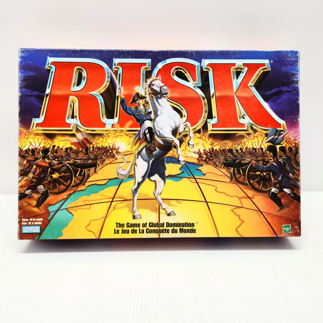 Risk Board Game, Bilingual Board Game, Hasbro Canada 1998, Risk the ...
