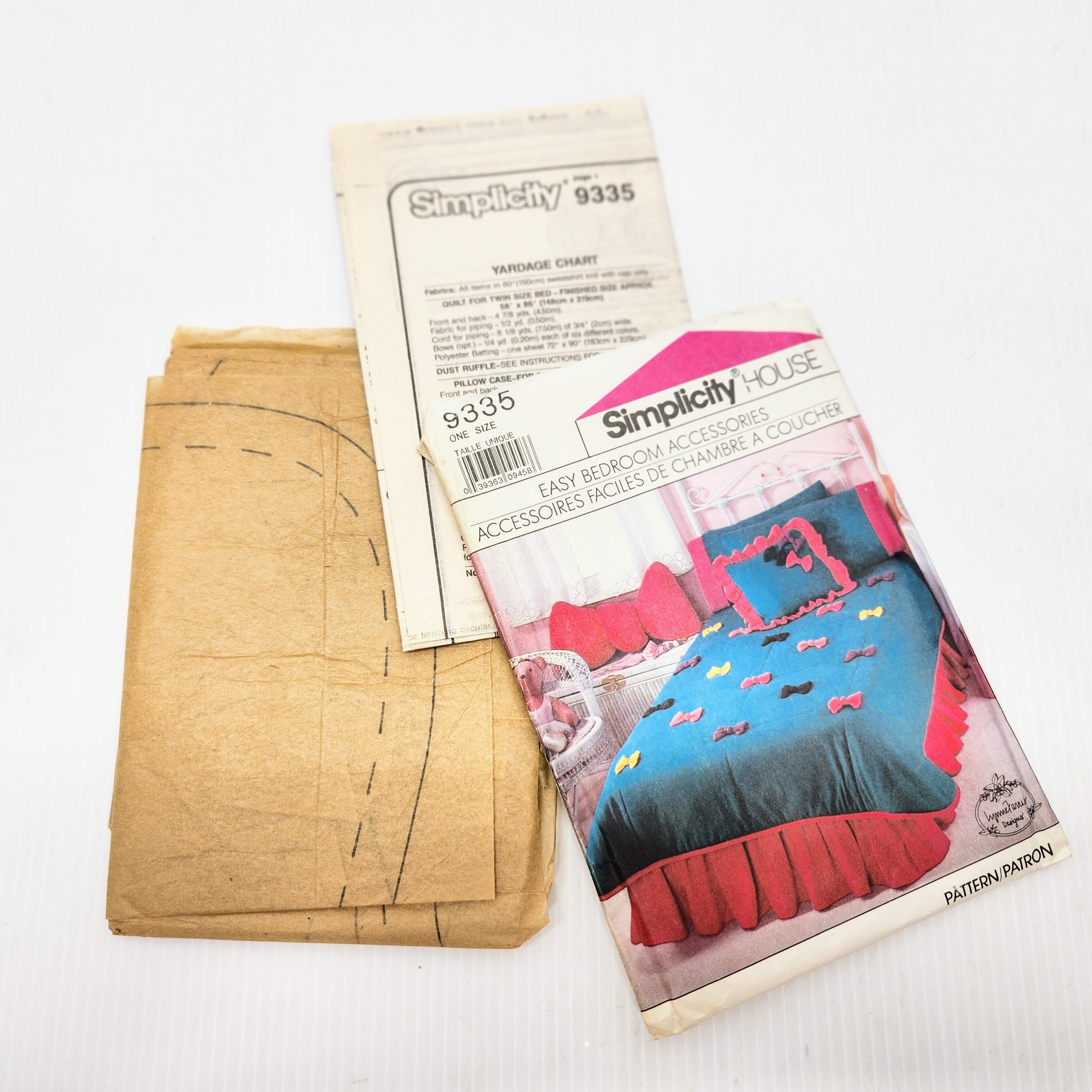 Simplicity House 9335 Sewing Pattern Easy Bedroom Accessories Retro ...