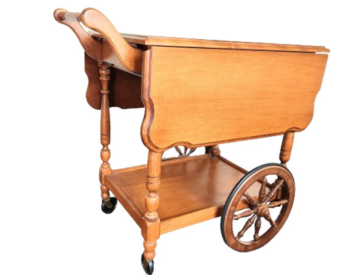 Tea Cart, Trolley With Wheels, Vintage Teacart for Wedding Photos ...
